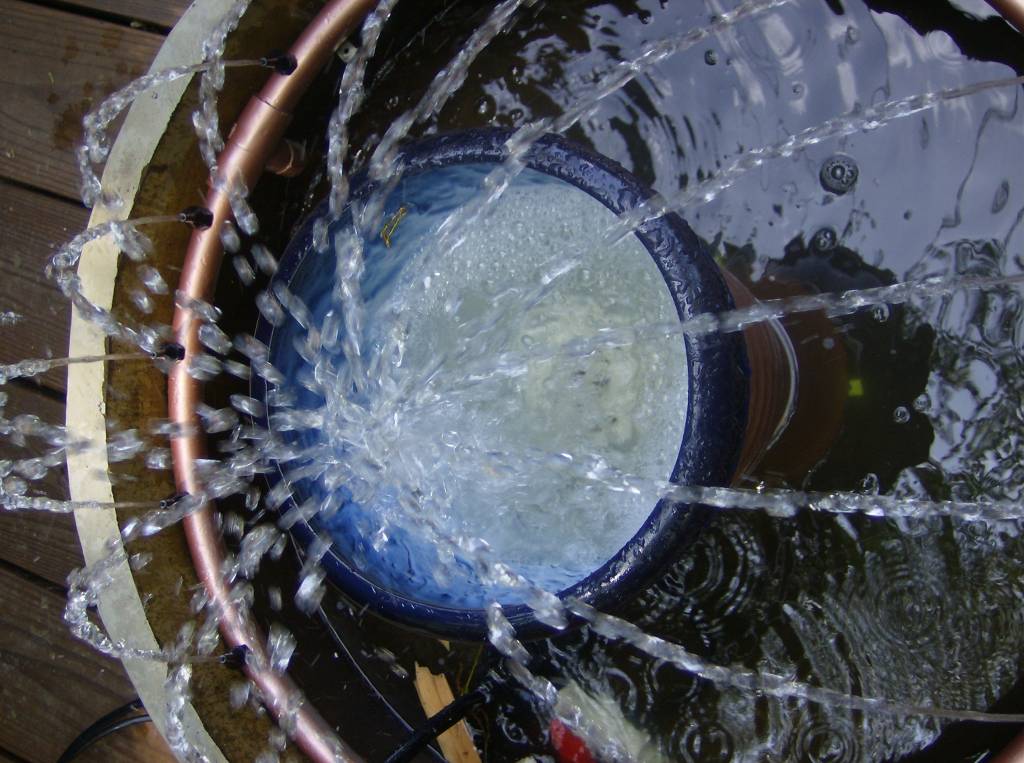 Small pottery spray ring – Fantasy Fountains